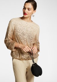 Elena Mirò CON PAILLETTES IN DÉGRADÉ - Blusa - oro/dorado - Zalando.es