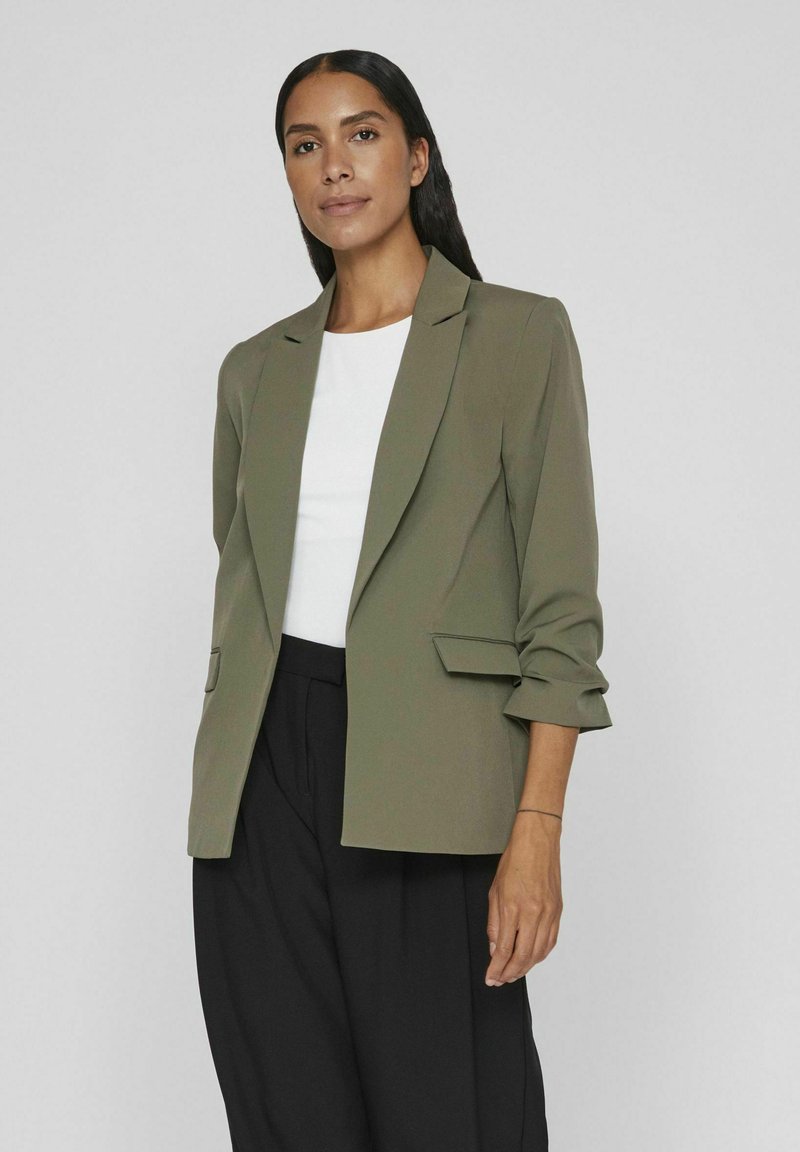 VILA 3 4-ARM - Blazer - dusty olive/oliv-meliert - Zalando.de
