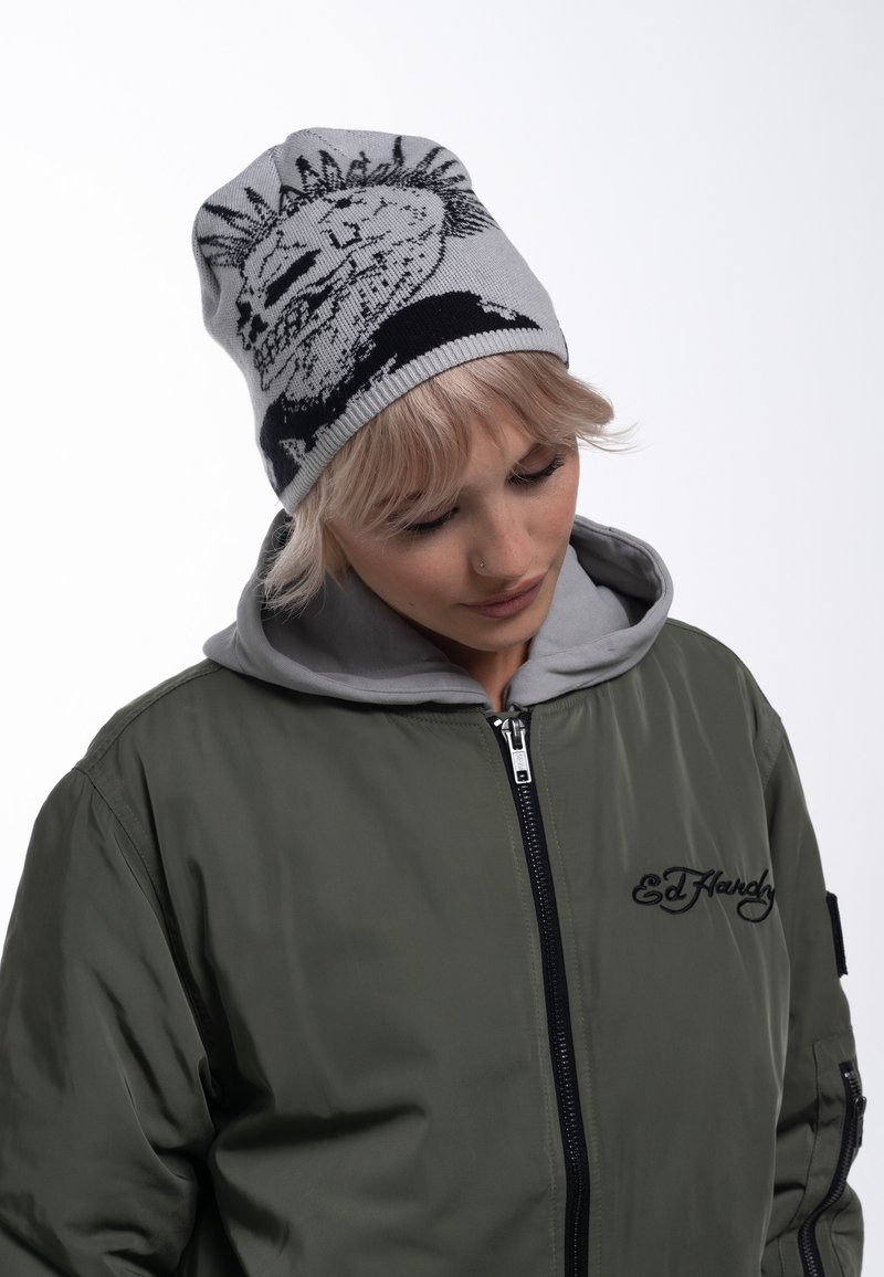 Ed Hardy PUNK - Bonnet - grey marl/gris - ZALANDO.FR