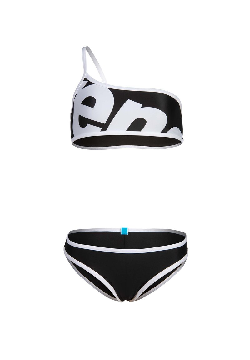 Arena LOGO - Bikini - black white/black - Zalando.ie