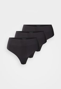 Organic Basics SMOOTH THONG 3 PACK - String - black/schwarz - Zalando