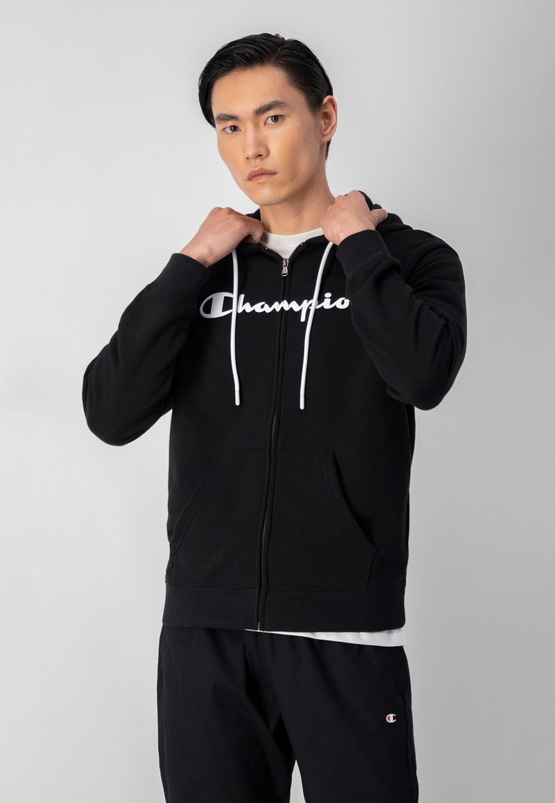 Champion FULL ZIP AMERICAN CLASSICS - Sweat zippé - black/noir - ZALANDO.FR