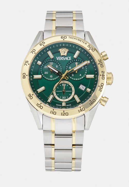Versace Watches HELLENYIUM - Kronografklockor - two-tone/green ...