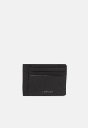 Calvin Klein DIAGONAL CARDHOLDER UNISEX - Peňaženka - black/čierna ...