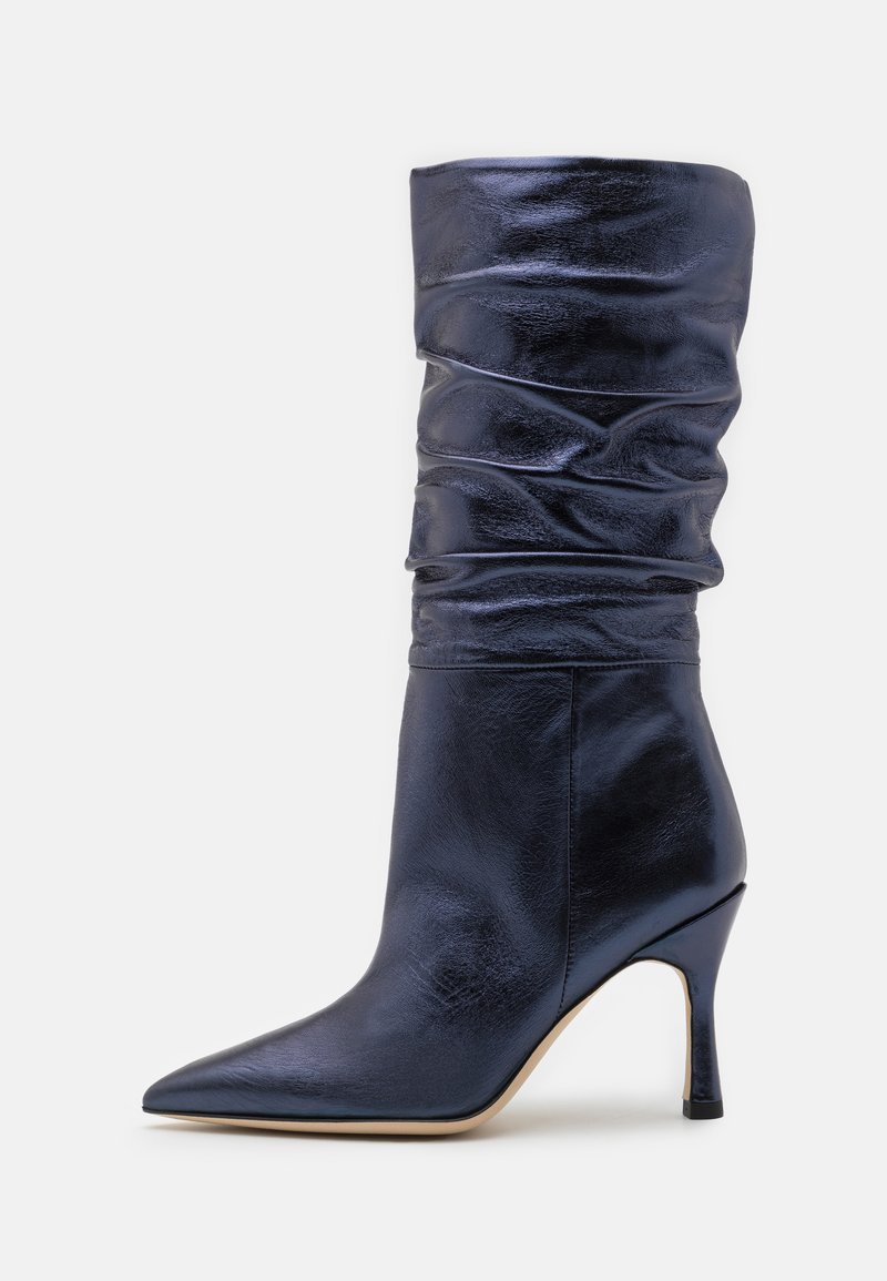Custommade AXELLE METALLIC - Boots - outer space blue/metallic blue ...