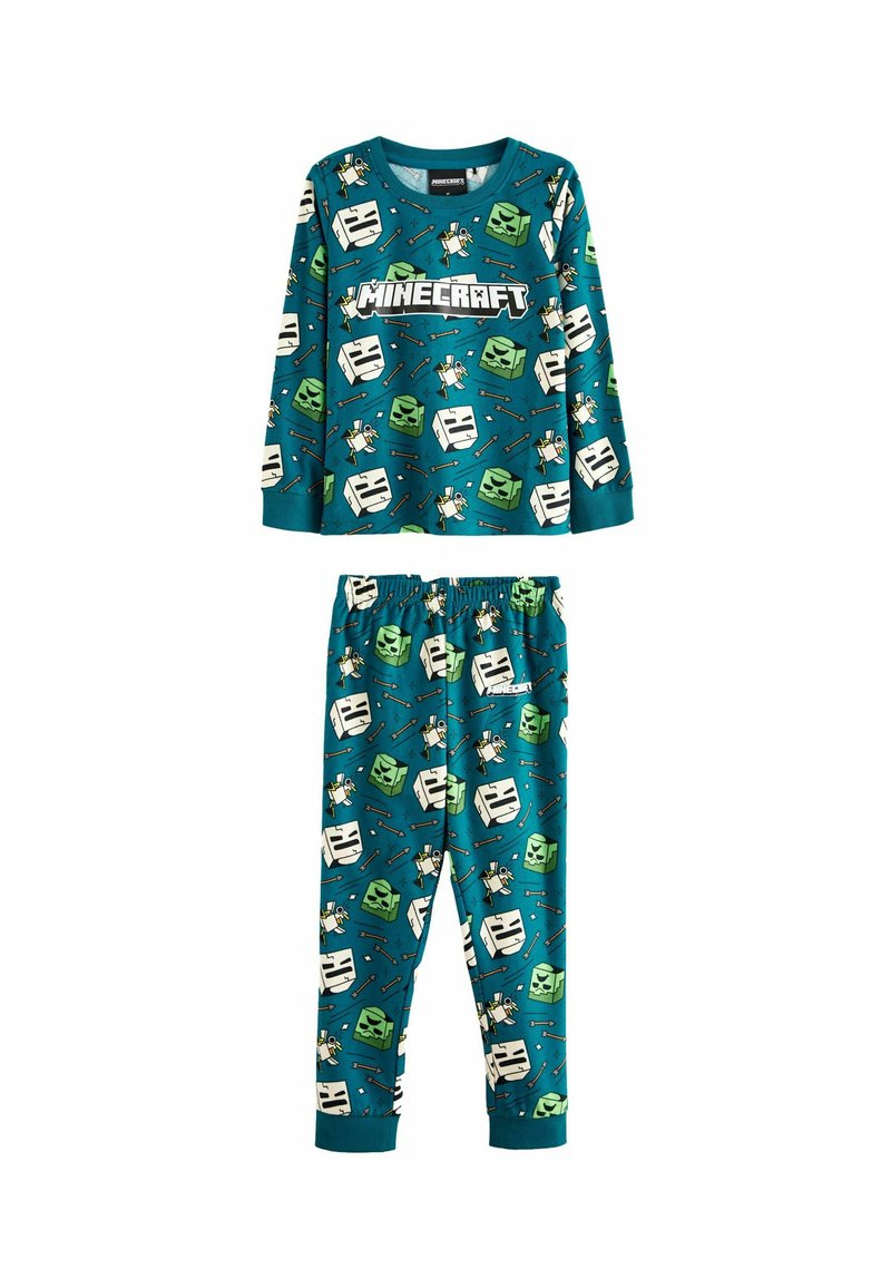Next WITH ELASTANE REGULAR FIT - Pyjama set - teal blue minecraft/blue ...