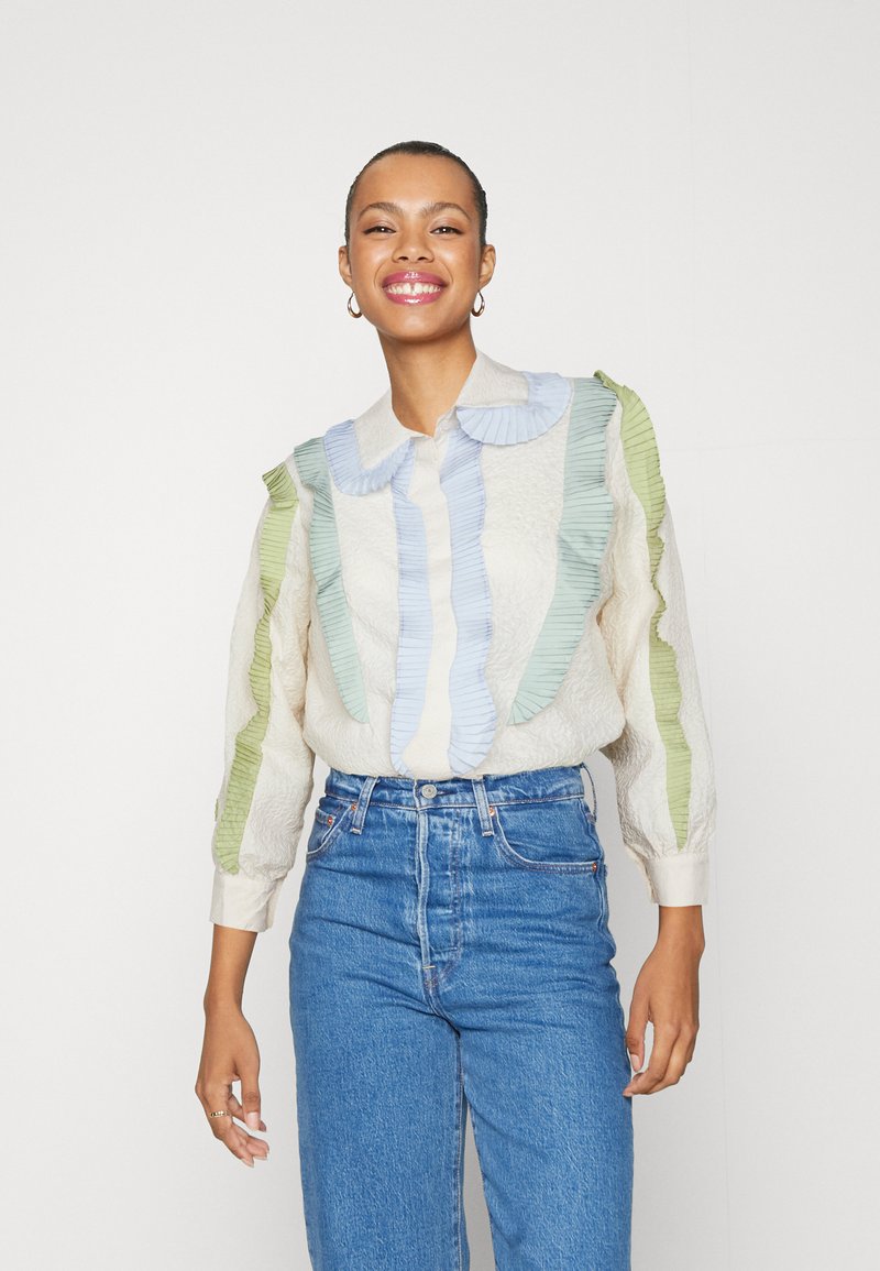 Sister Jane COLETTE PLEATED - Bluse - ivo/offwhite - Zalando.de