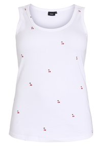 Zizzi MIT MOTIV - Top - b. white cherry aop/wit - Zalando.nl