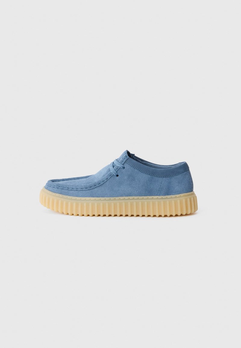 Clarks TORHILL LO - Volnočasové šněrovací boty - blue/modrá - Zalando.cz