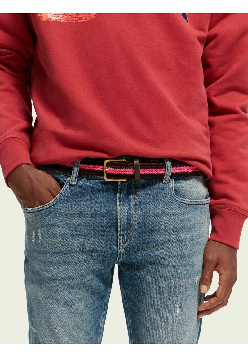 Scotch & Soda TRIMMED WOVEN - Belt - combo a/black - Zalando.de