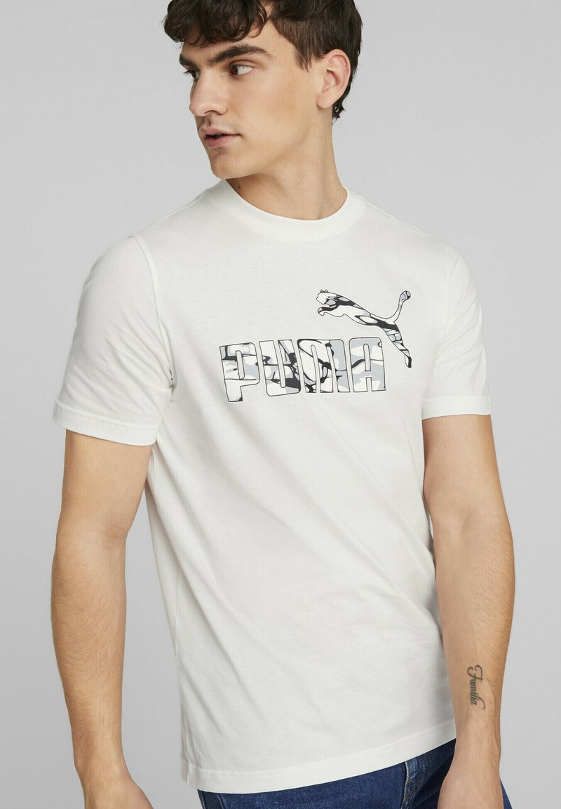 Puma SUMMER SPLASH GRAPHIC - Print T-shirt - white - Zalando.ie
