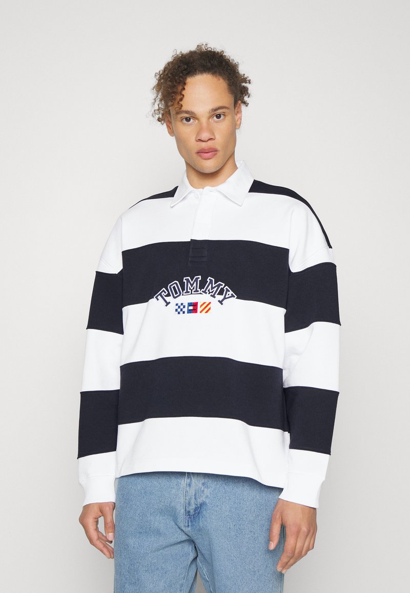 Tommy Jeans ARCHIVE RUGBY - Long sleeved top - desert sky / multi/dark ...