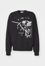 Carhartt WIP PEPE BE NICE - Sweatshirt - black/white/sort - Zalando.dk