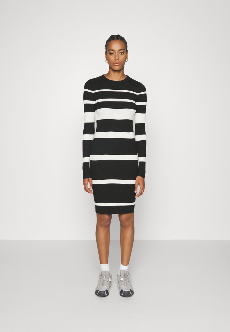 ONLY Tall ONLMAUVE DRESS - Stickad klänning - black/svart - Zalando.se