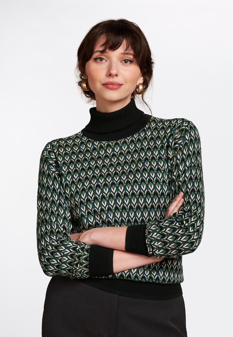King Louie ROLLNECK DANDY - Jersey de punto - black/negro - Zalando.es