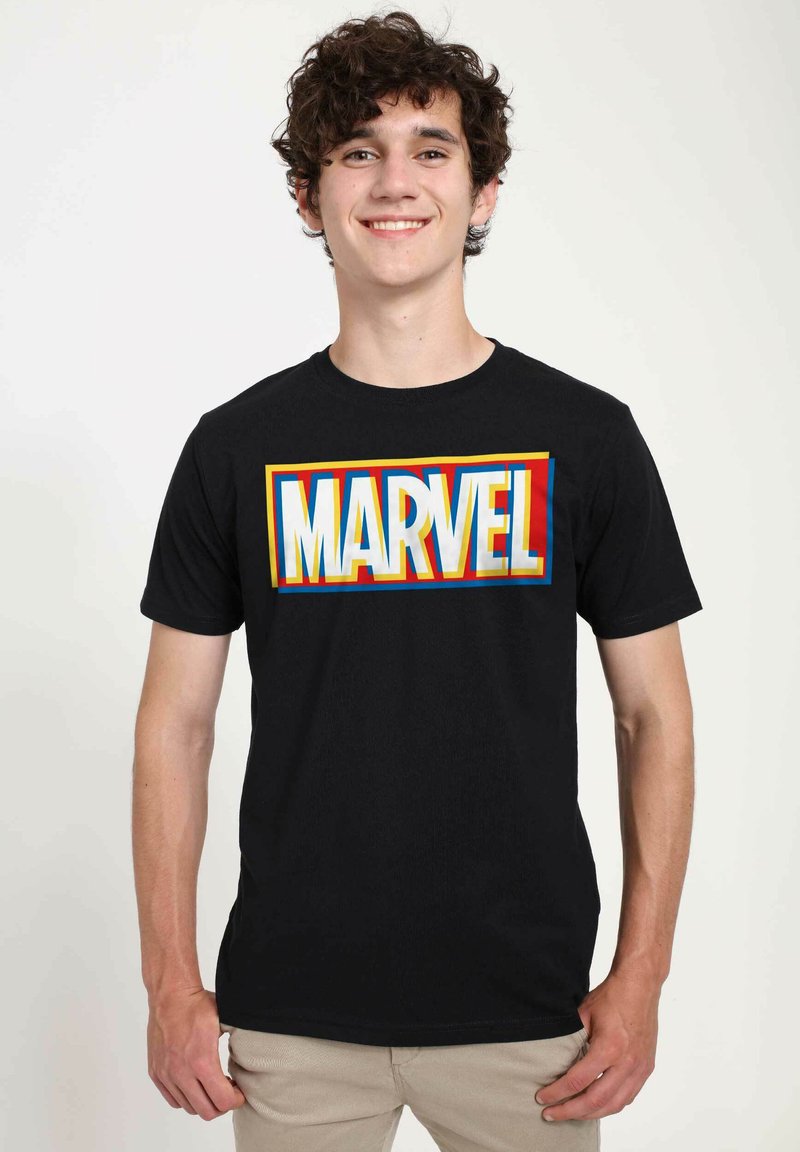 Marvel MARVEL OTHER - MARVEL OFFSET - T-Shirt print - black/schwarz ...