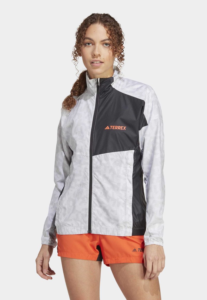adidas Performance TERREX TRAIL - Giacca a vento - white grey two ...