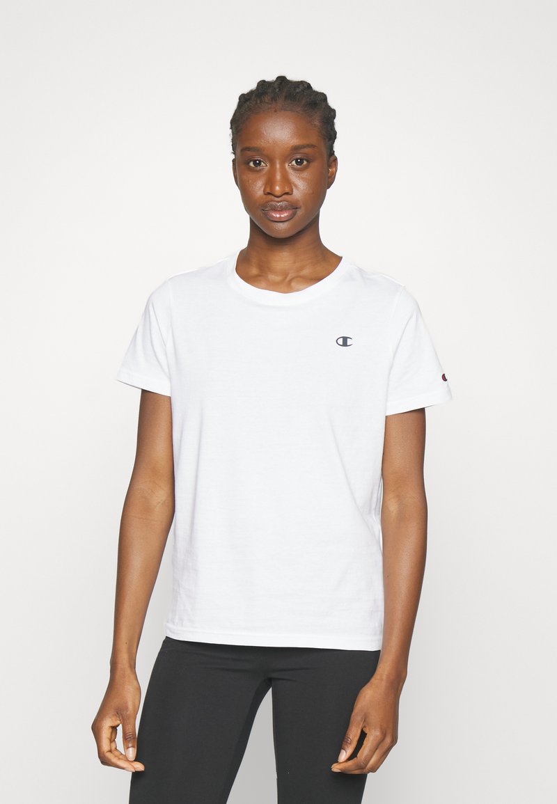 Champion BASIC CREWNECK - T-shirt basic - white/wit - Zalando.nl