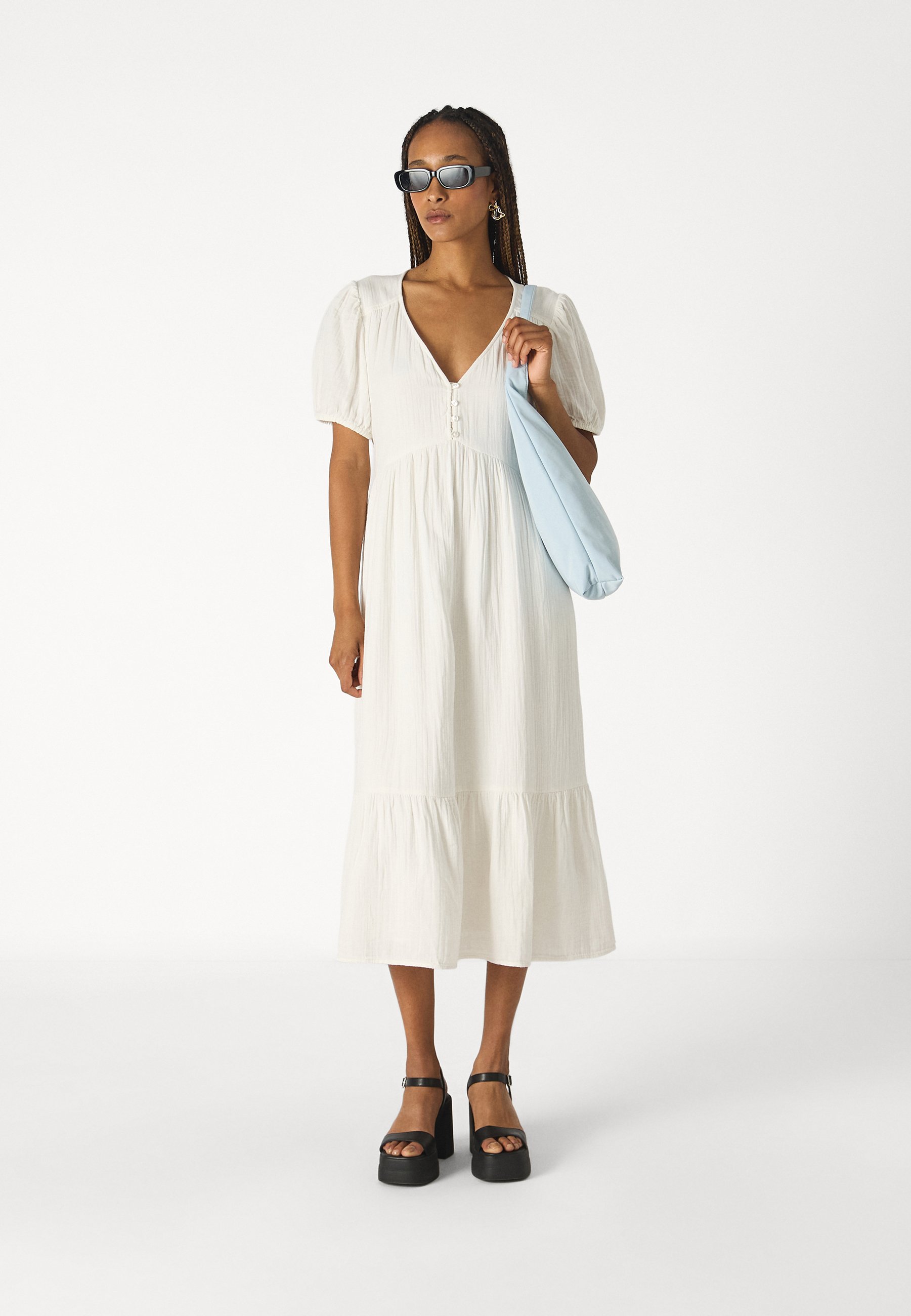 GAP GAUZE Maxi dress new off white white Zalando