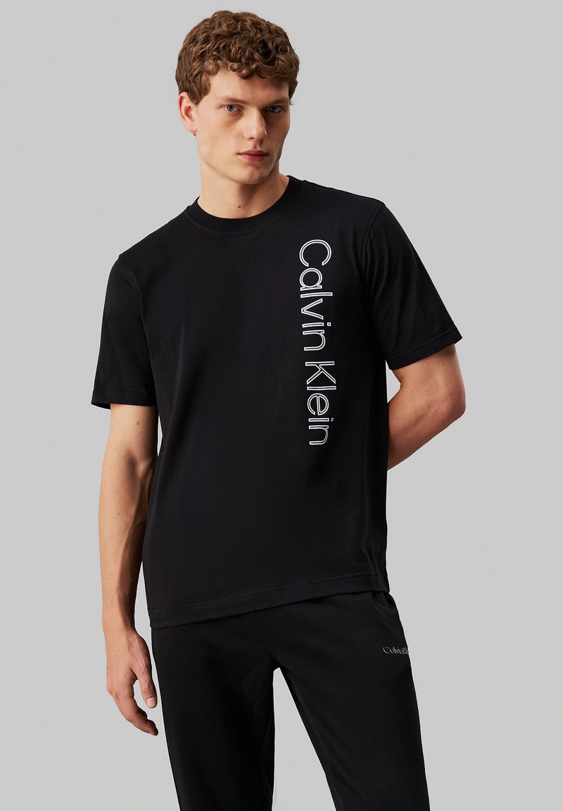 Calvin Klein Performance GYM - T-shirt z nadrukiem/czarny - Zalando.pl