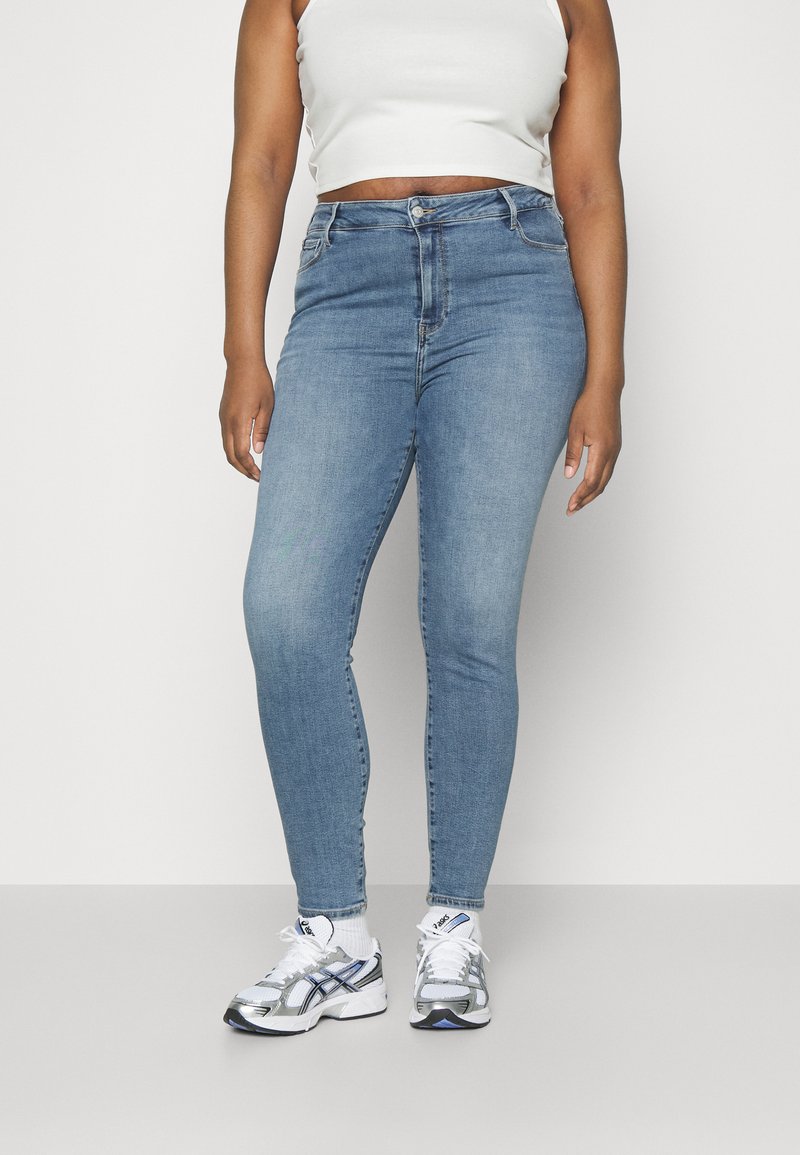 Tommy Hilfiger Curve HARLEM SKINNY - Jeans Skinny Fit - leo/blue denim ...