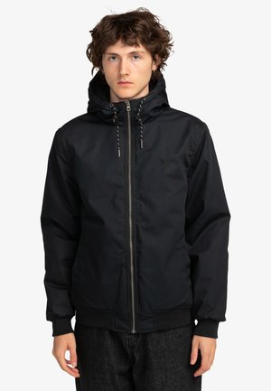 Quiksilver CLASSIK HOOD - - Light jacket - black - Zalando.co.uk