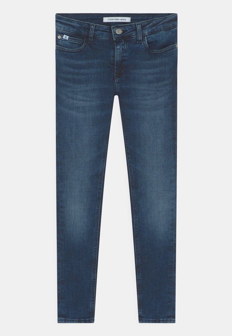 Calvin Klein Jeans MR ESS - Jeans Skinny Fit - essential dark blue/dunkelblau - Zalando.de