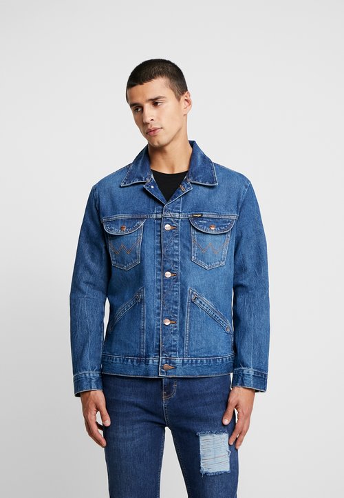 Wrangler ANTI FIT - Jeansjacke - blue eyes blue/blue denim - Zalando.ch
