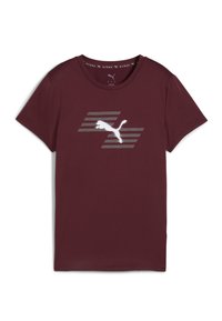 Puma HYROX GRAPHIC - T-shirt med print - ruby shimmer/vinröd - Zalando.se