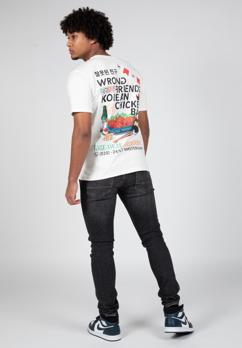 Wrong Friends Print T-shirt - white - Zalando