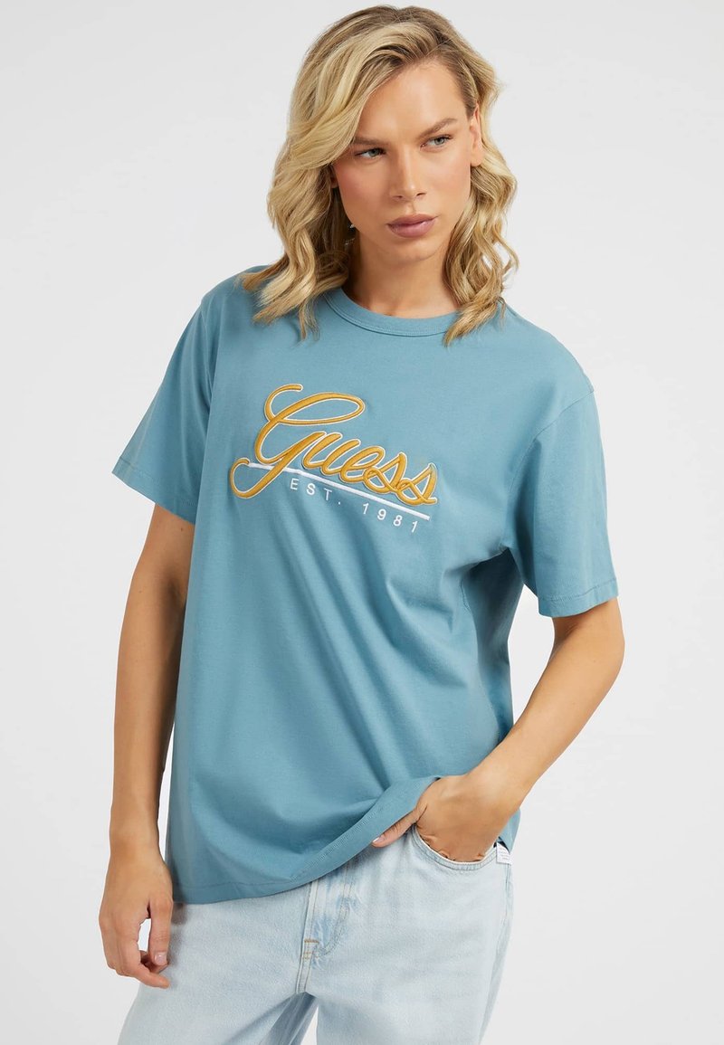 Guess LOGO - T-shirt con stampa - blau/blu - Zalando.it