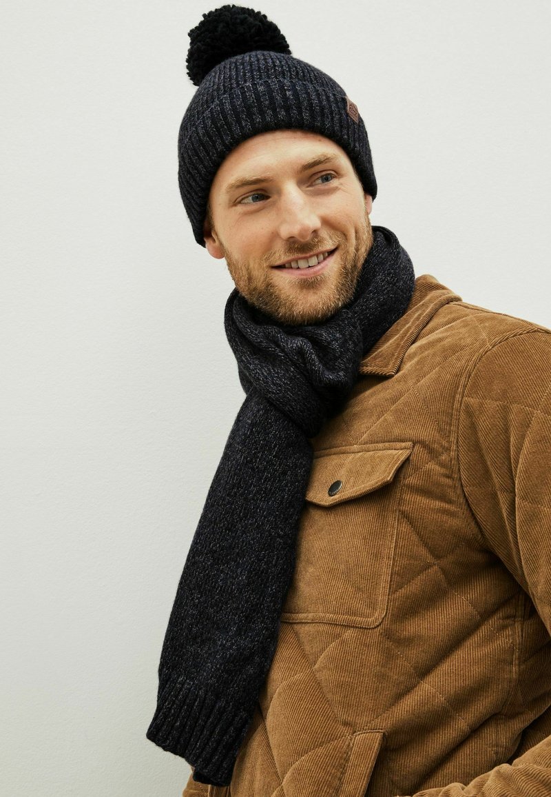 Next BOBBLE SET - Bufanda - navy blue soft touch/azul - Zalando.es