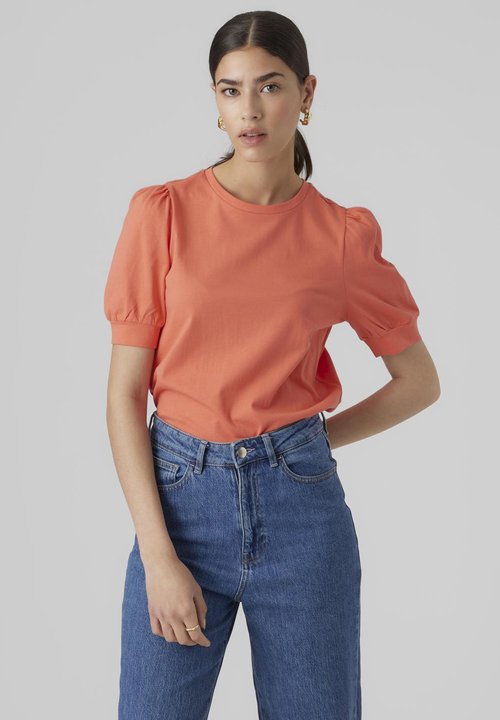 Vero Moda O-NECK GA NOOS - T-paita - pastel lavender/liila, meleerattu ...
