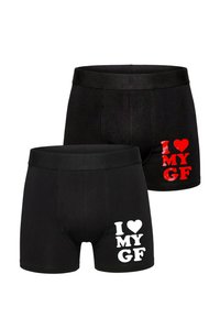 Mr Ukko 2 PACK I LOVE MY GF - Caleçon - i lov my gf black/noir - ZALANDO