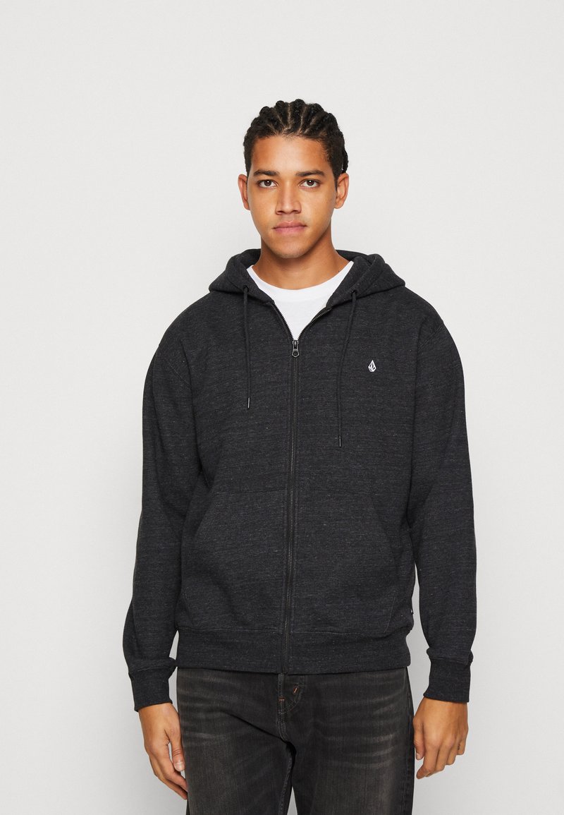Volcom ZIP - Zip-up sweatshirt - heather black/mottled black - Zalando.ie
