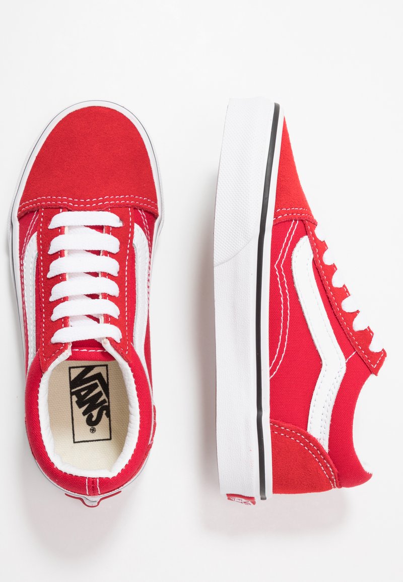 Vans OLD SKOOL - Trainers - racing red/true white/red - Zalando.co.uk