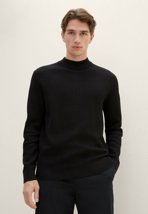 TOM TAILOR DENIM Strickpullover - black/schwarz - Zalando.de