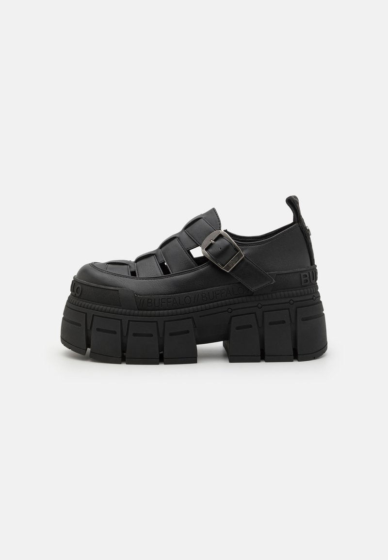 Buffalo GOSPHER FISHER - Batai su platforma - black/juoda - Zalando.lt