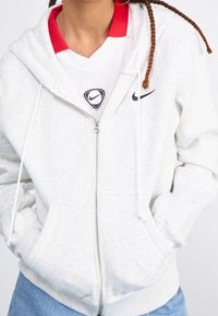 Nike Sportswear Zip-up sweatshirt - light grey - (Pre-owned) - Zalando