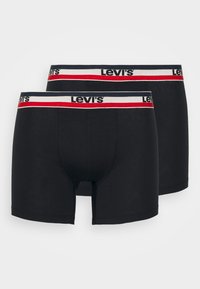 Levi's® MEN LOGO BOXER BRIEF 2 PACK - Onderbroeken - black/zwart ...