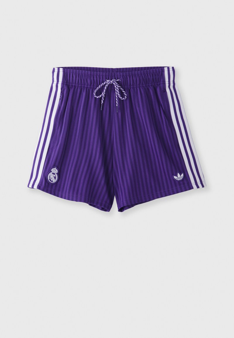 adidas Originals REAL MADRID ICON SHORT - Club wear - unity purple ...