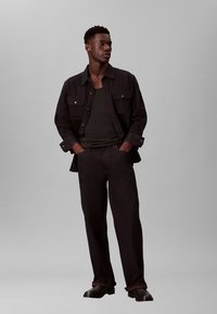 Calvin Klein Jeans Straight leg jeans - merlot/black - Zalando