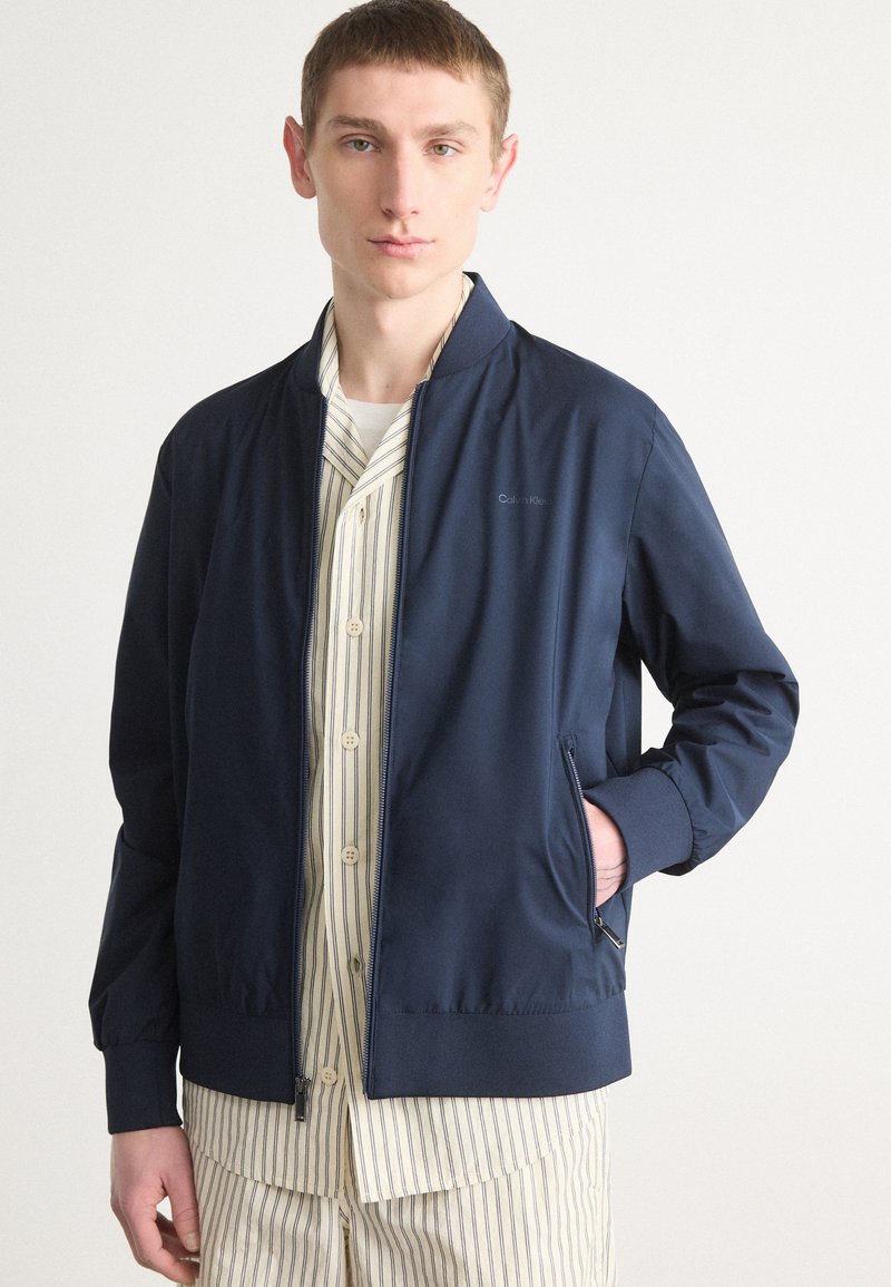 Calvin Klein MATTE - Bomber Jacket - sky captain/blue - Zalando.co.uk
