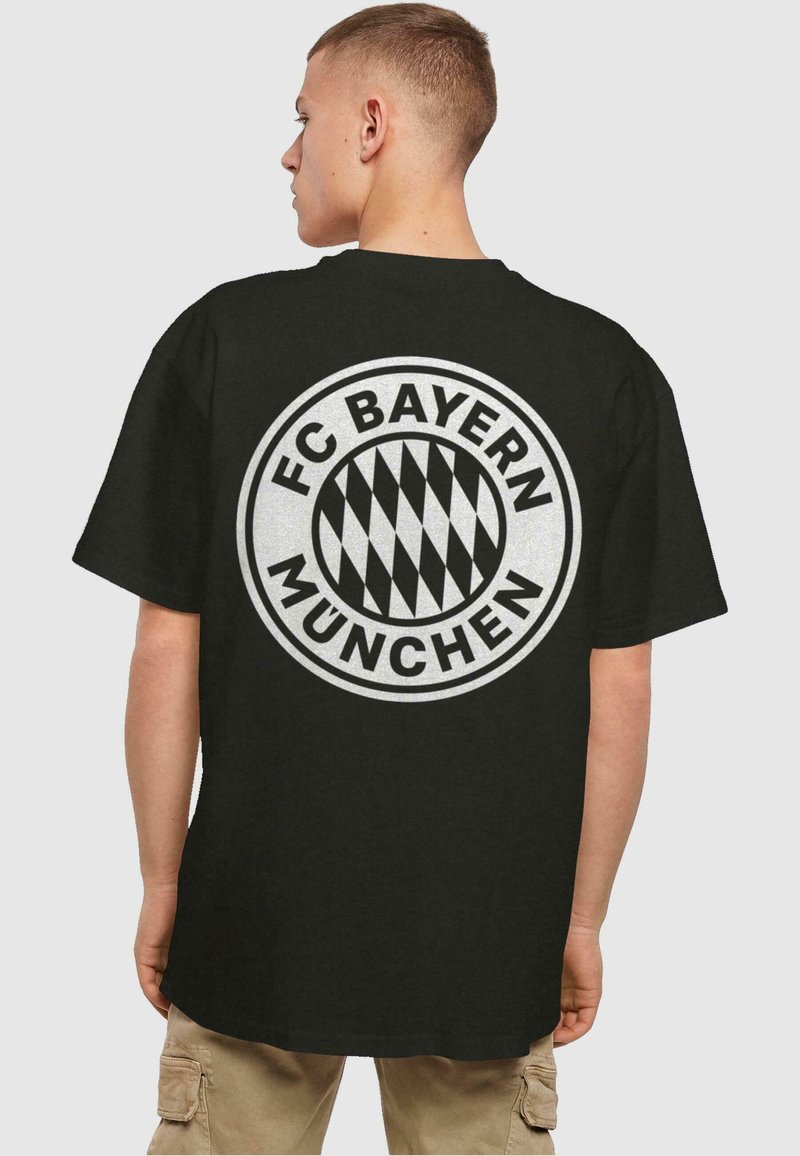 FC Bayern München HEAVY OVERSIZED - T-shirt print - black/zwart ...