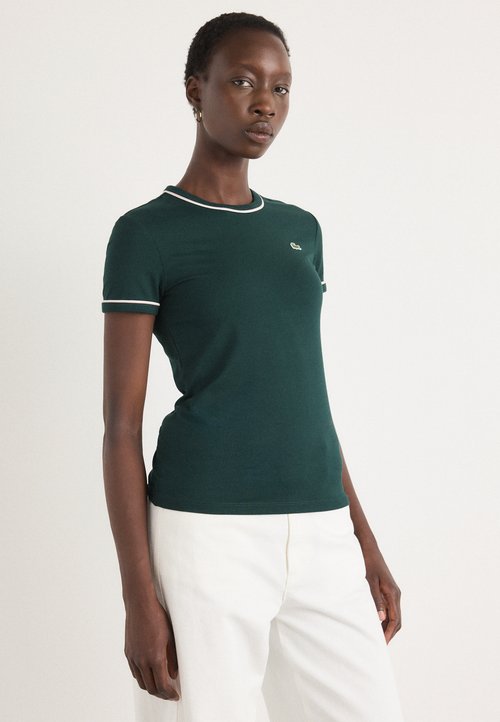 Lacoste Printtipaita - marine/farine/tummansininen - Zalando.fi
