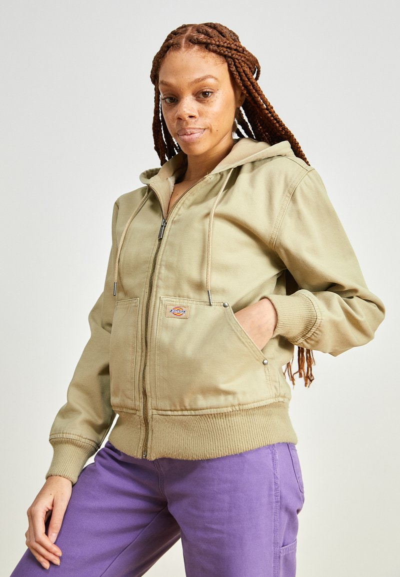 Dickies DUCK LINED - Summer jacket - stone washed desert sand/beige ...