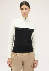 Motivi CON TASCHE - Sweater met rits - nero/zwart - Zalando.nl