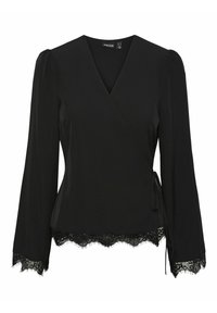 Pieces PCFELIPA - Blouse - black/noir - ZALANDO.FR