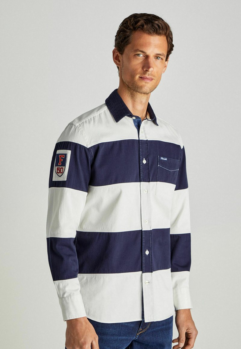 Façonnable CL BD RUGBY PATCH - Hemd - navy multi/dunkelblau - Zalando.de