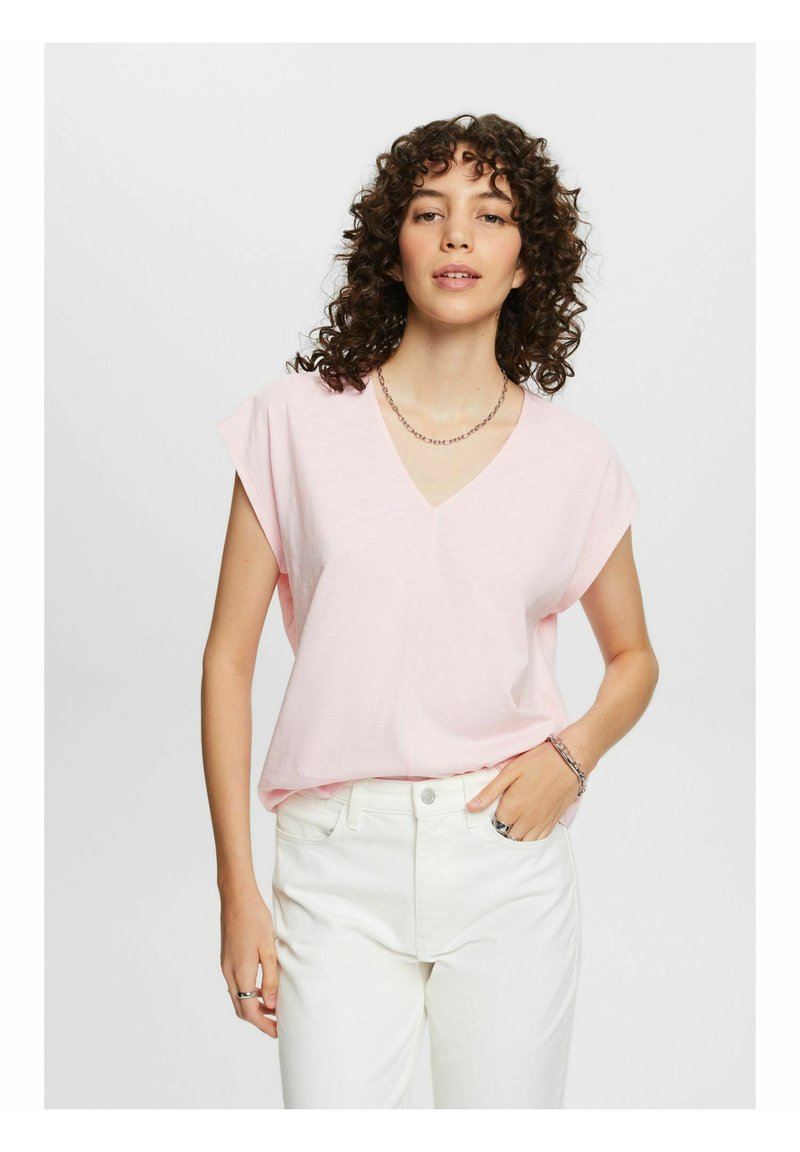 edc by Esprit T-Shirt basic - pastel pink/pink - Zalando.at